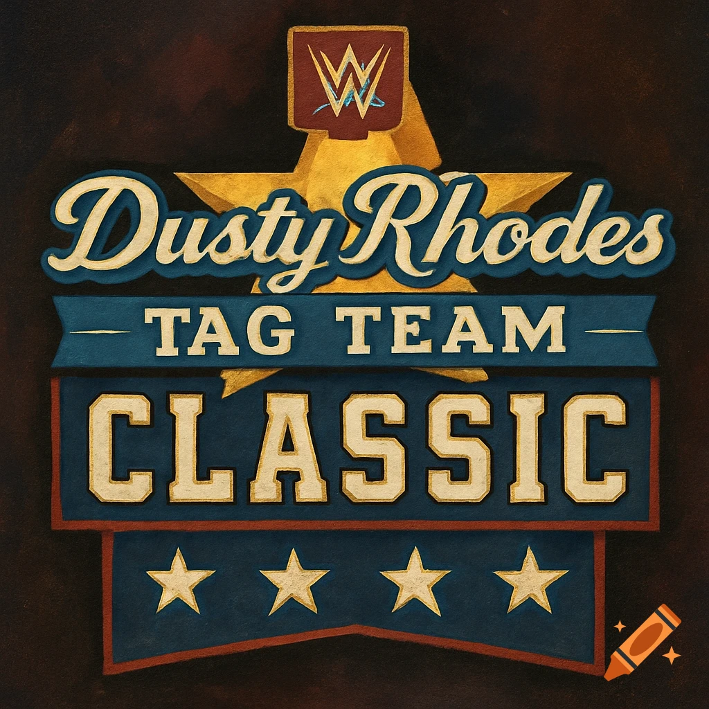 Logo for the WWE Dusty Rhodes' Tag Team Classic Tournament with a star ...