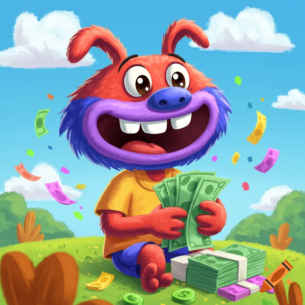 Money images created on Craiyon