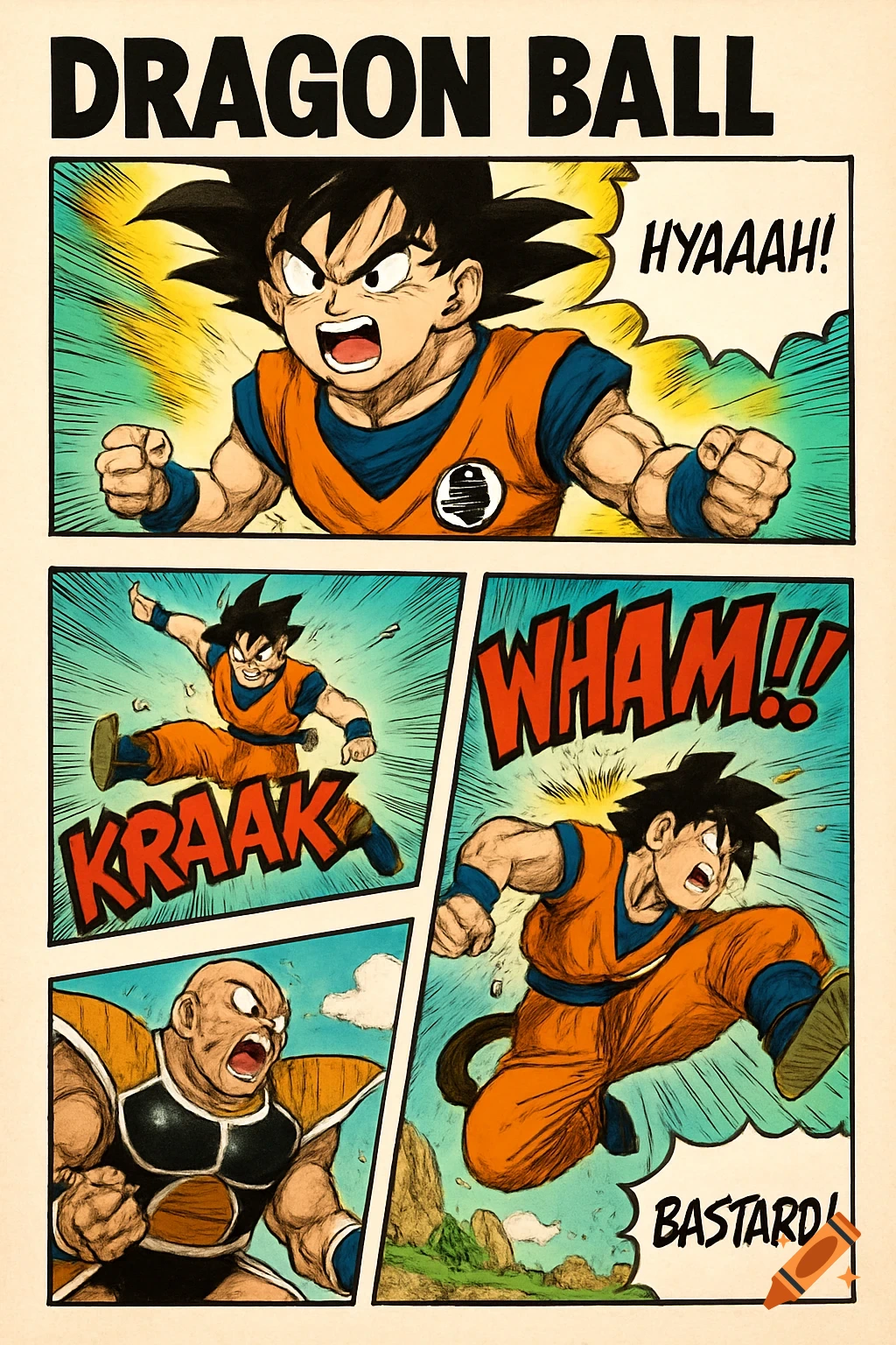 Dragon Ball images created on Craiyon