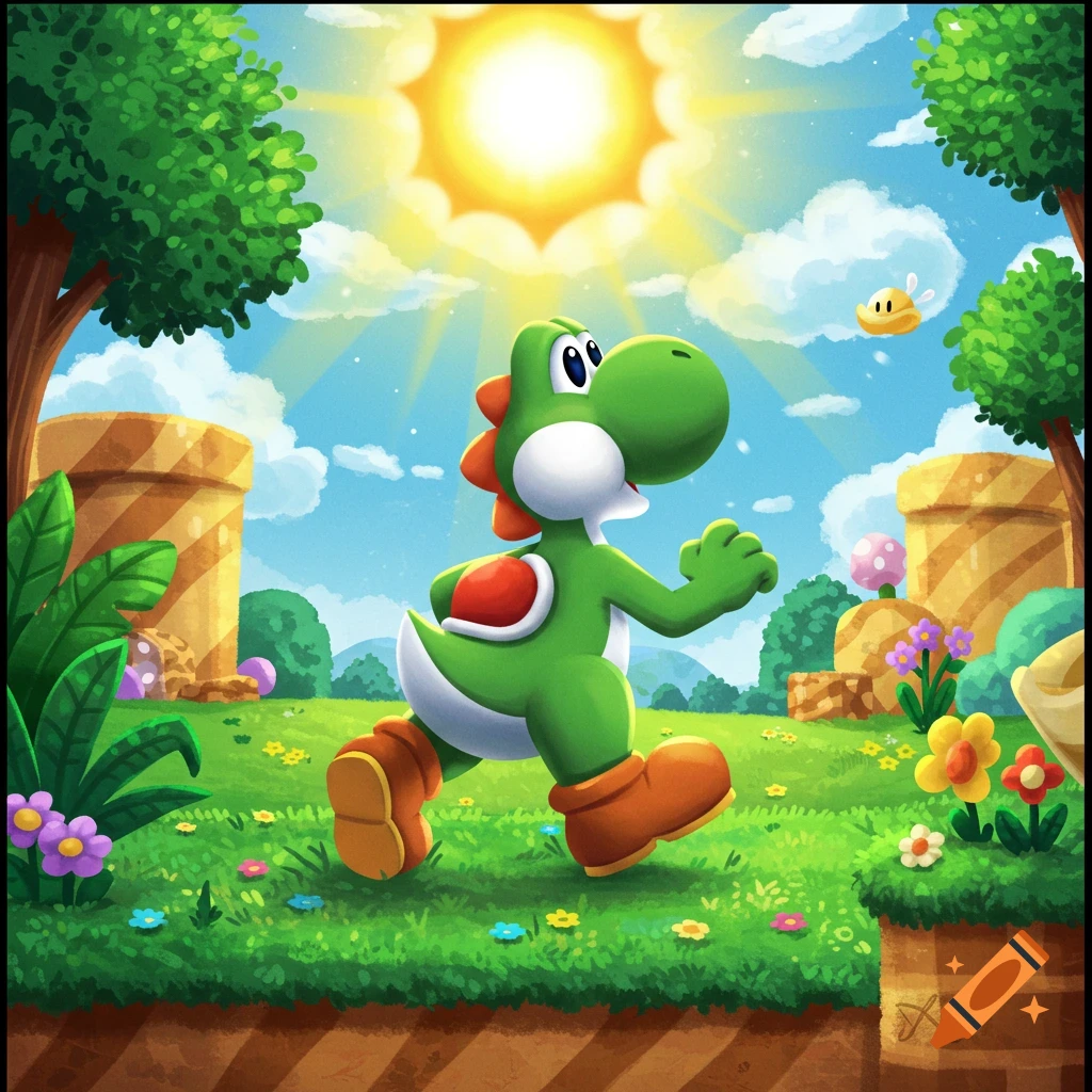 Yoshi images created on Craiyon