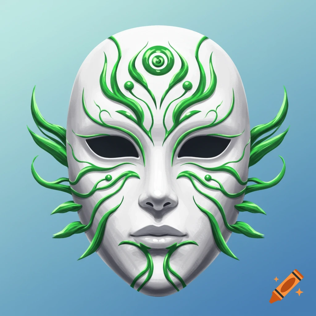 Mask images created on Craiyon