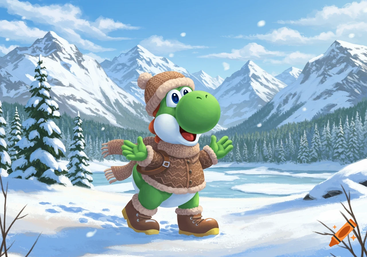 Yoshi images created on Craiyon