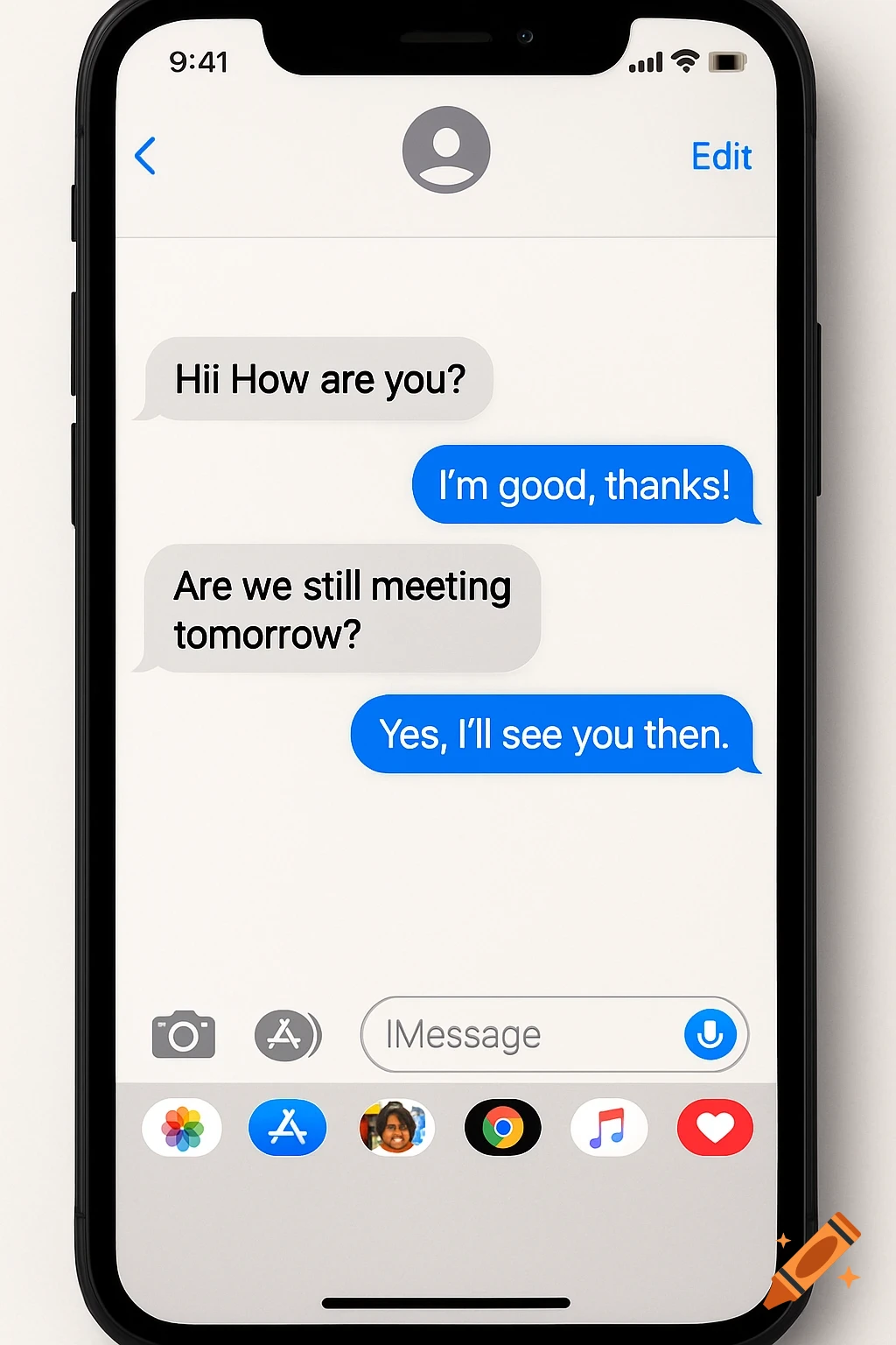A close-up, photorealistic view of a smartphone screen displaying an ...