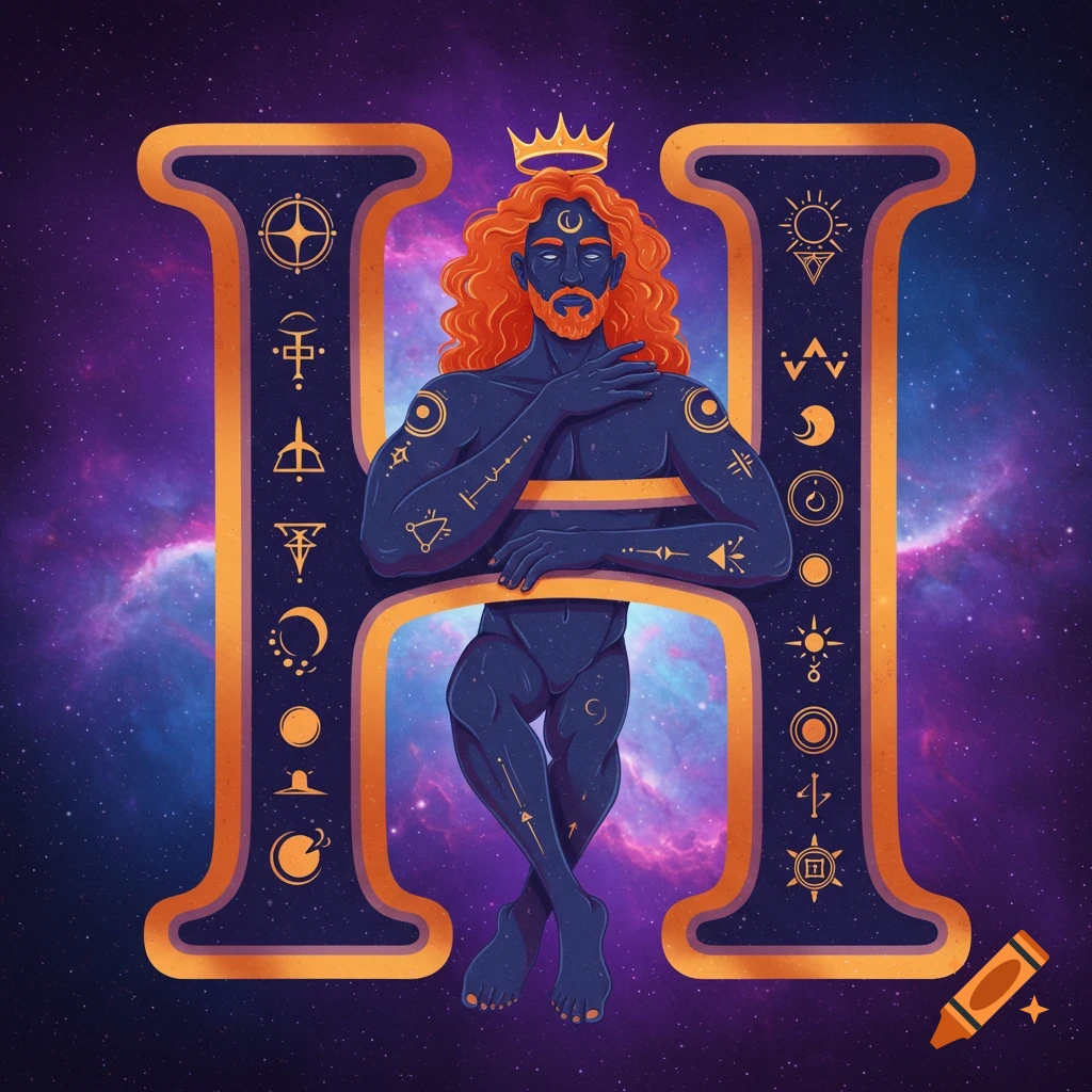 A stylized illustration of a man shaped like the letter H, covered in ...