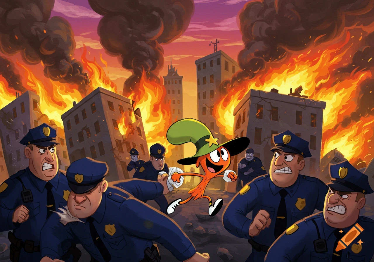 Wander from Wander Over Yonder, a happy orange furry alien with a green ...