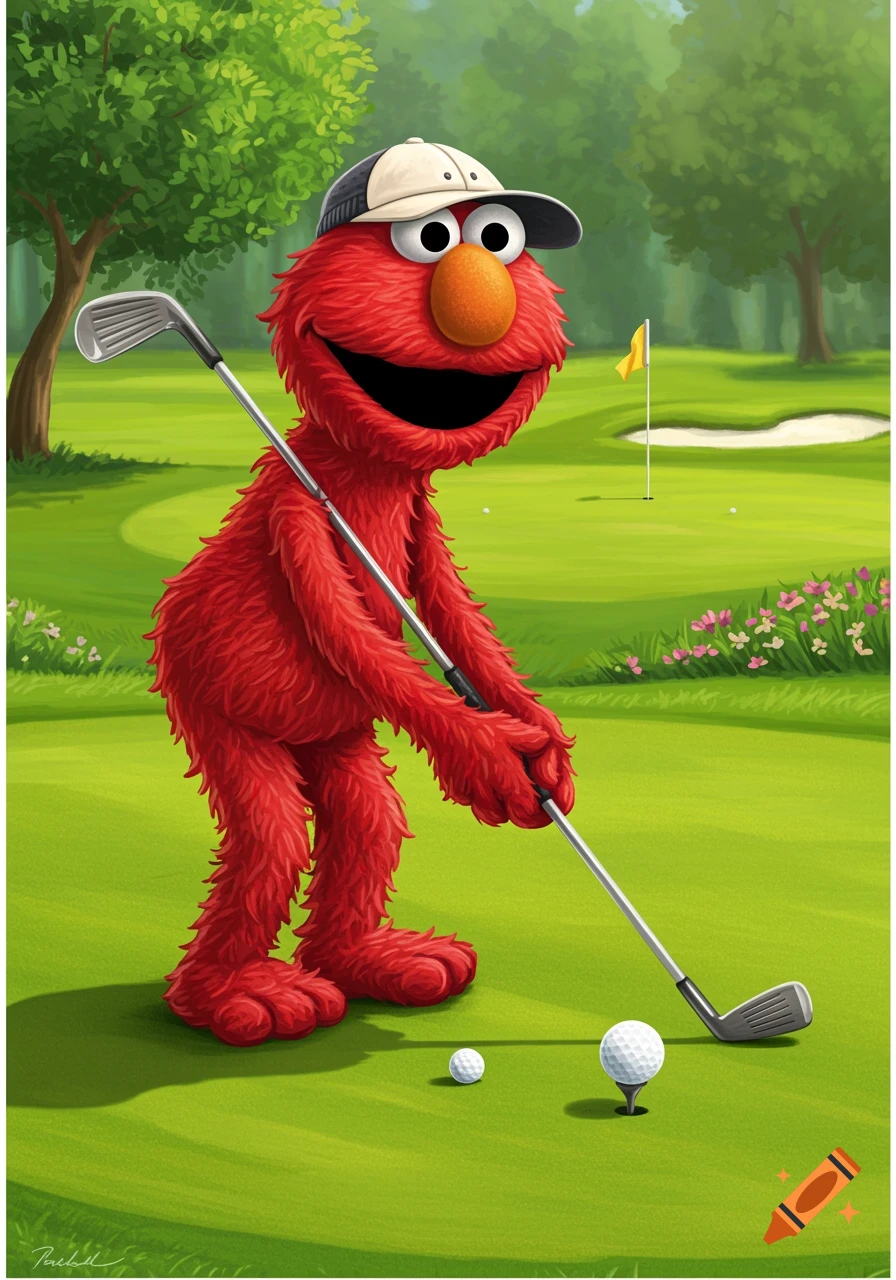 Golf images created on Craiyon