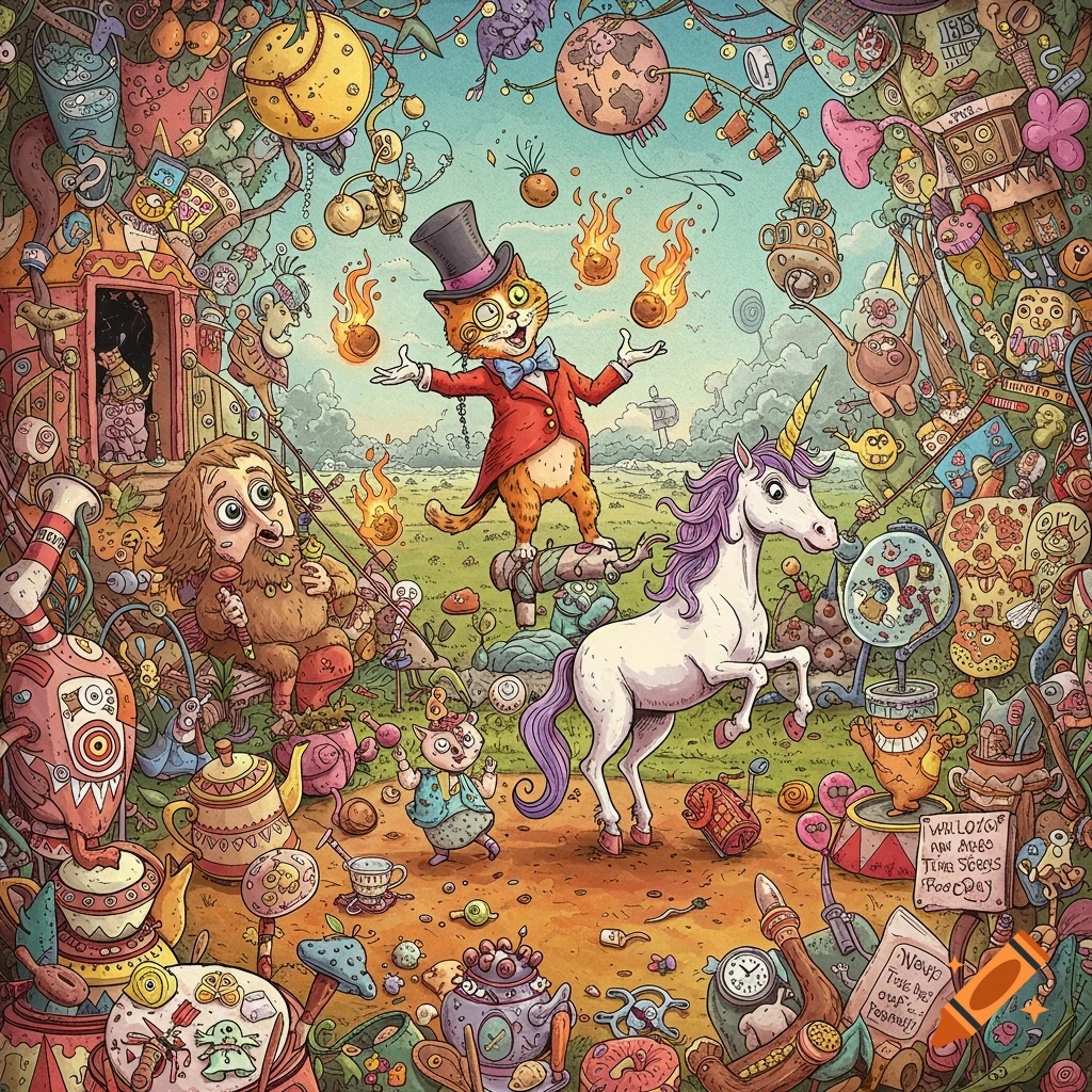 Whimsical images created on Craiyon