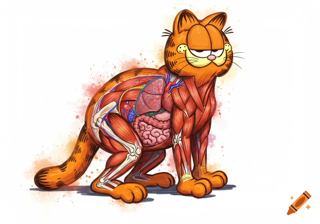 Anatomy images created on Craiyon