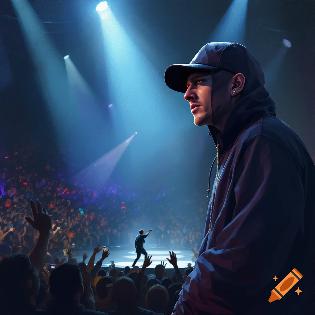 Concert images created on Craiyon