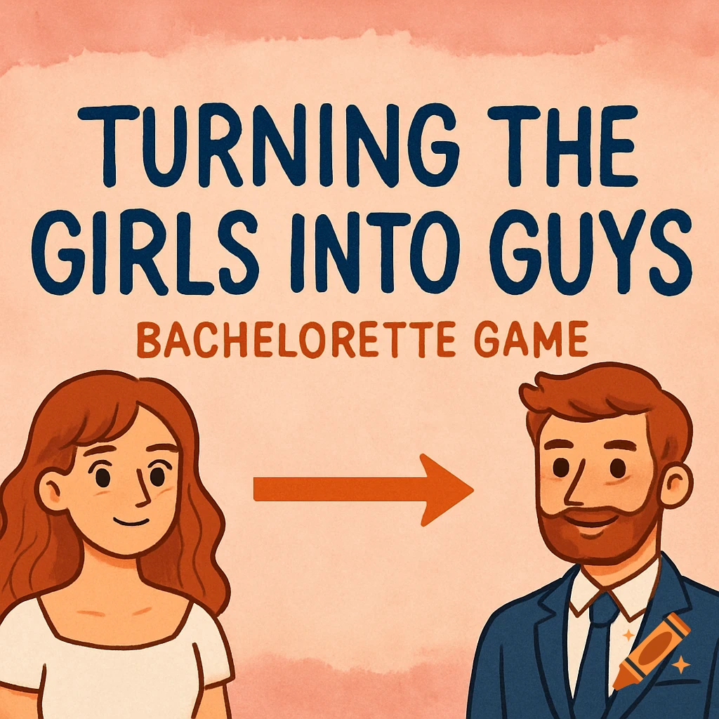 Cartoon illustration of a woman transforming into a man for a ...