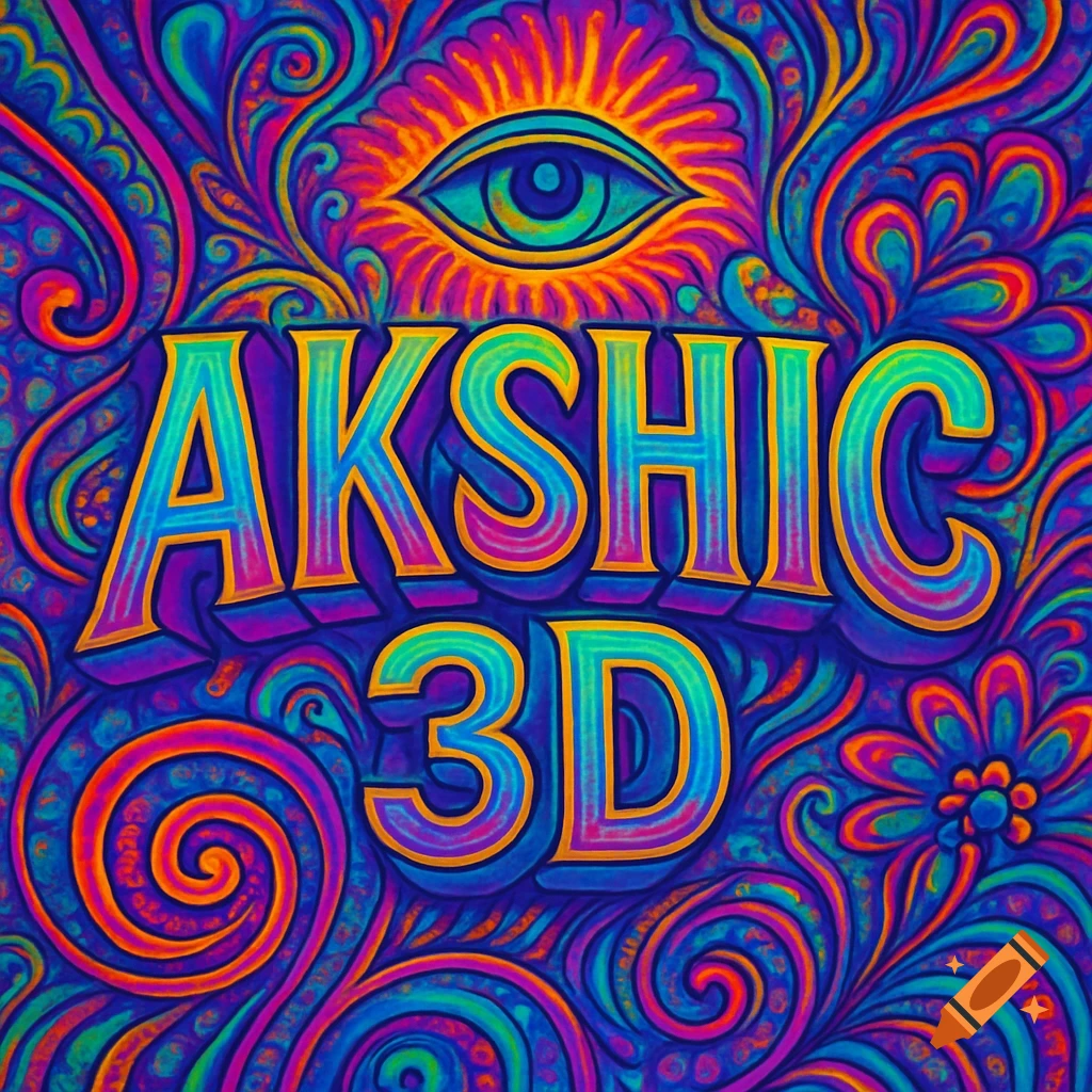 Vibrant psychedelic art featuring a stylized eye and swirling patterns ...