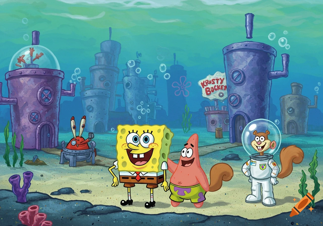 Spongebob Squarepants images created on Craiyon