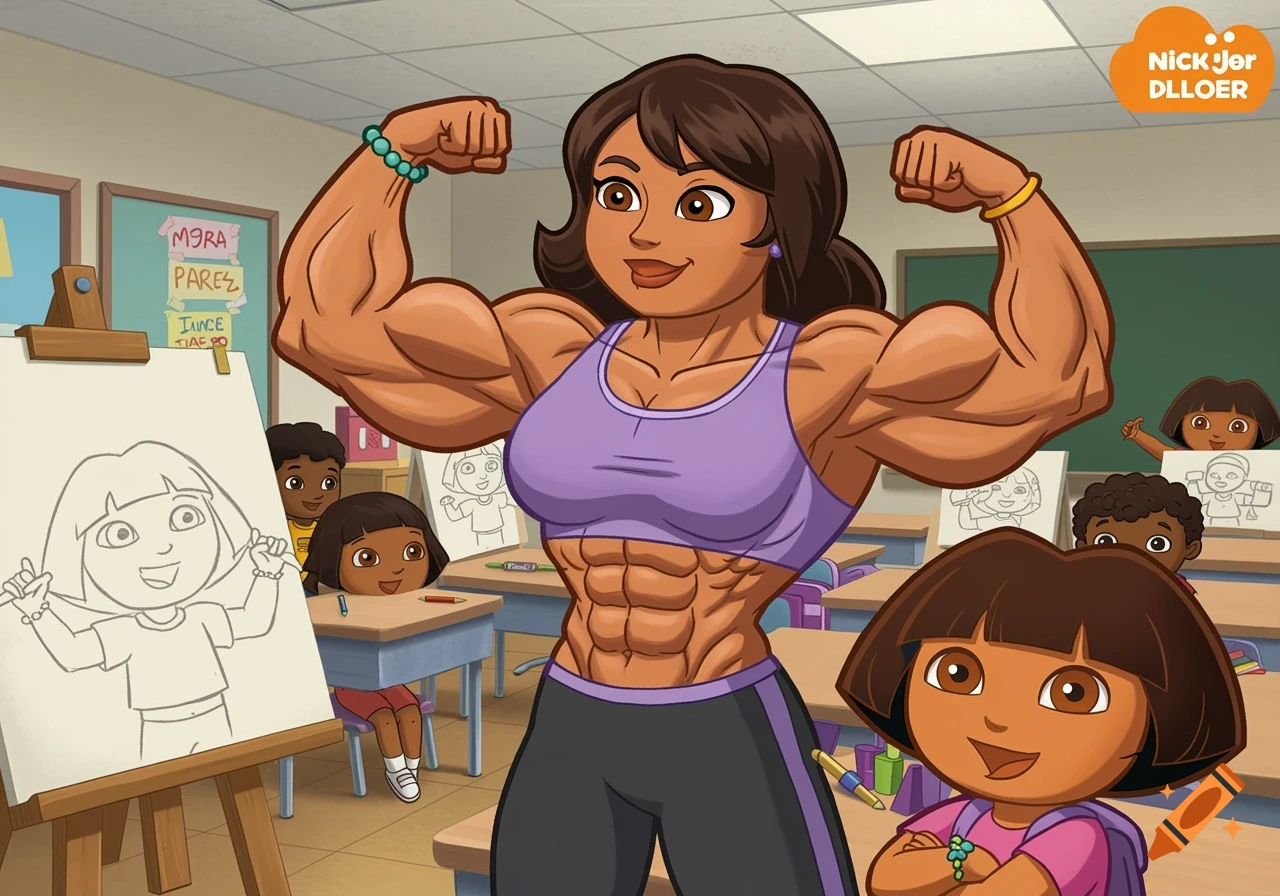 Bodybuilding images created on Craiyon