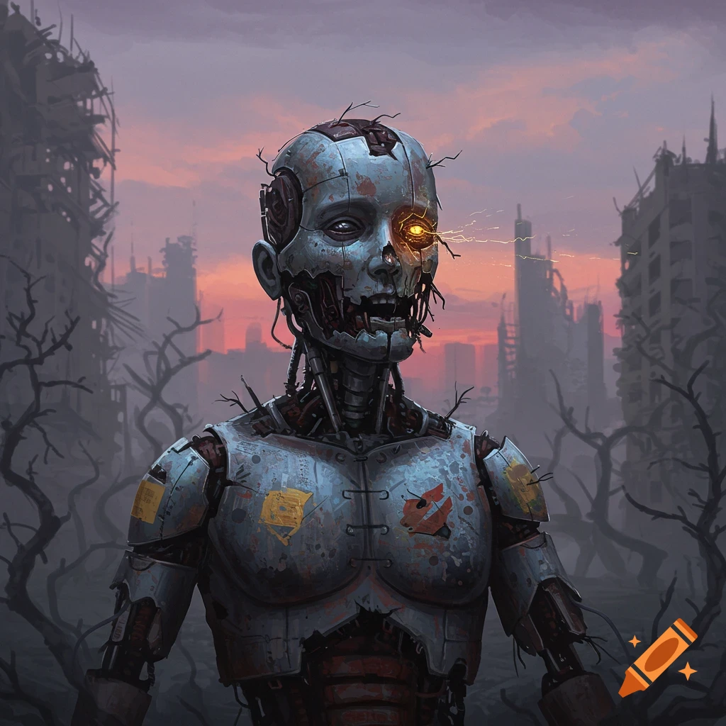 Dystopian images created on Craiyon