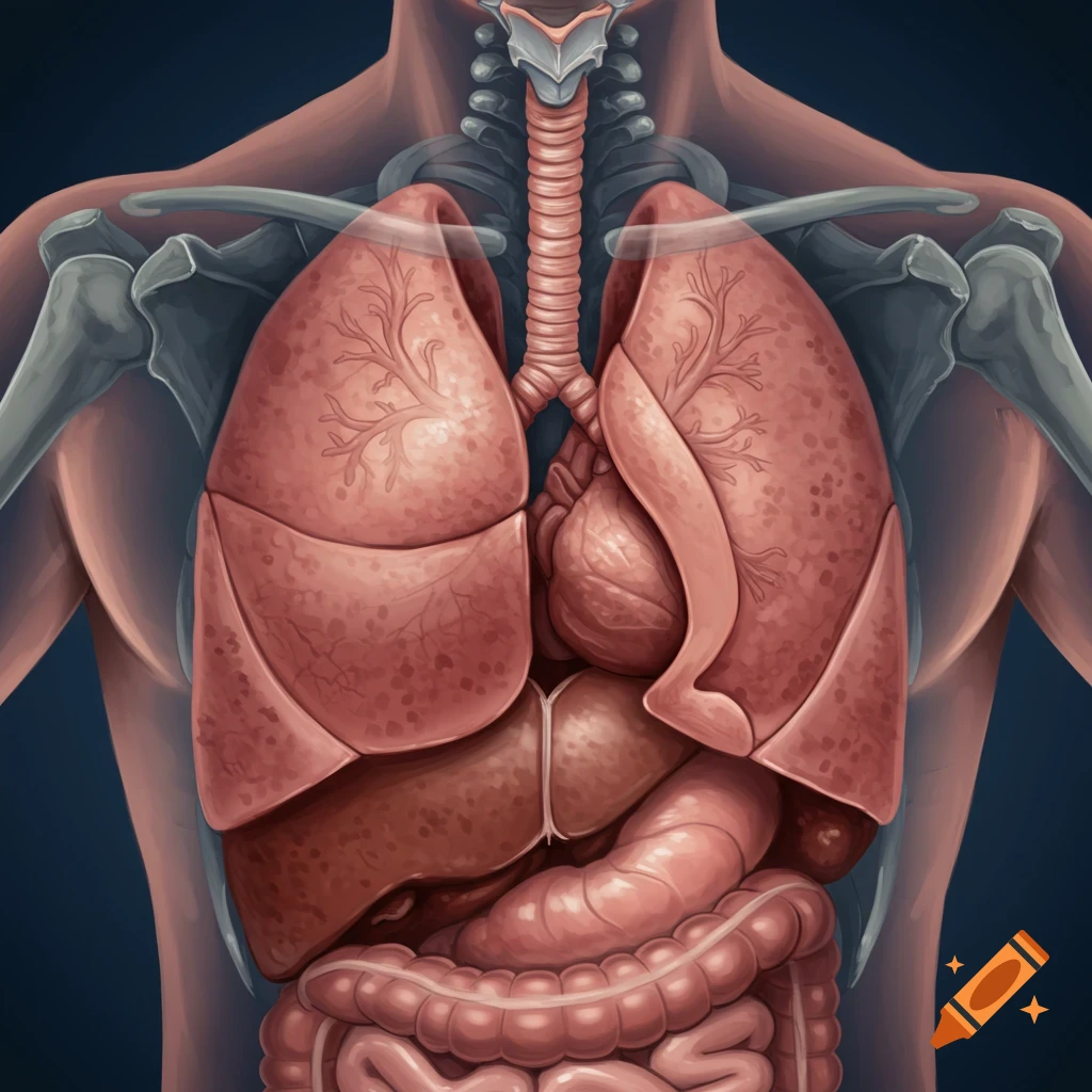 Anatomy images created on Craiyon