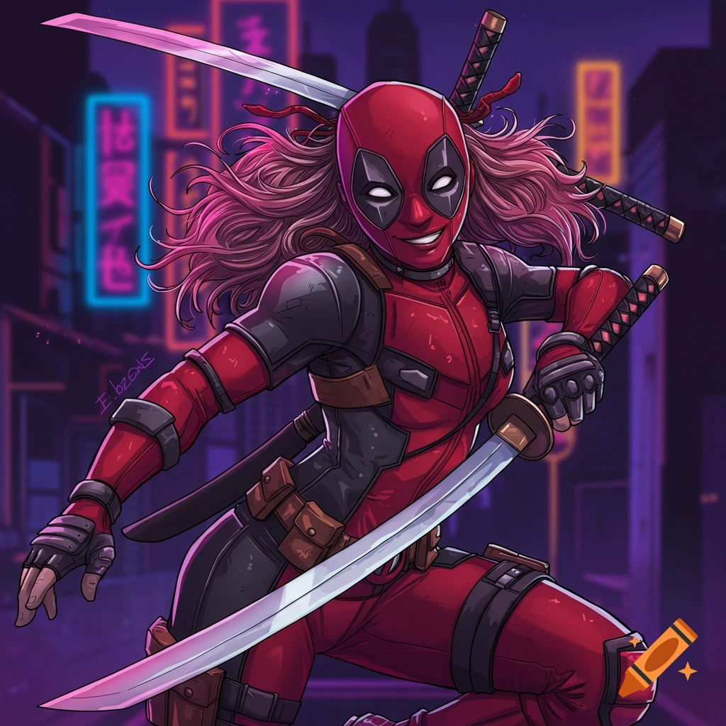 Lady Deadpool Render