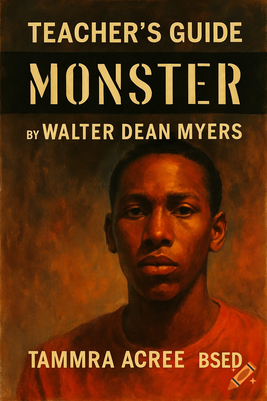 Book cover featuring a portrait of a young Black man looking forward ...