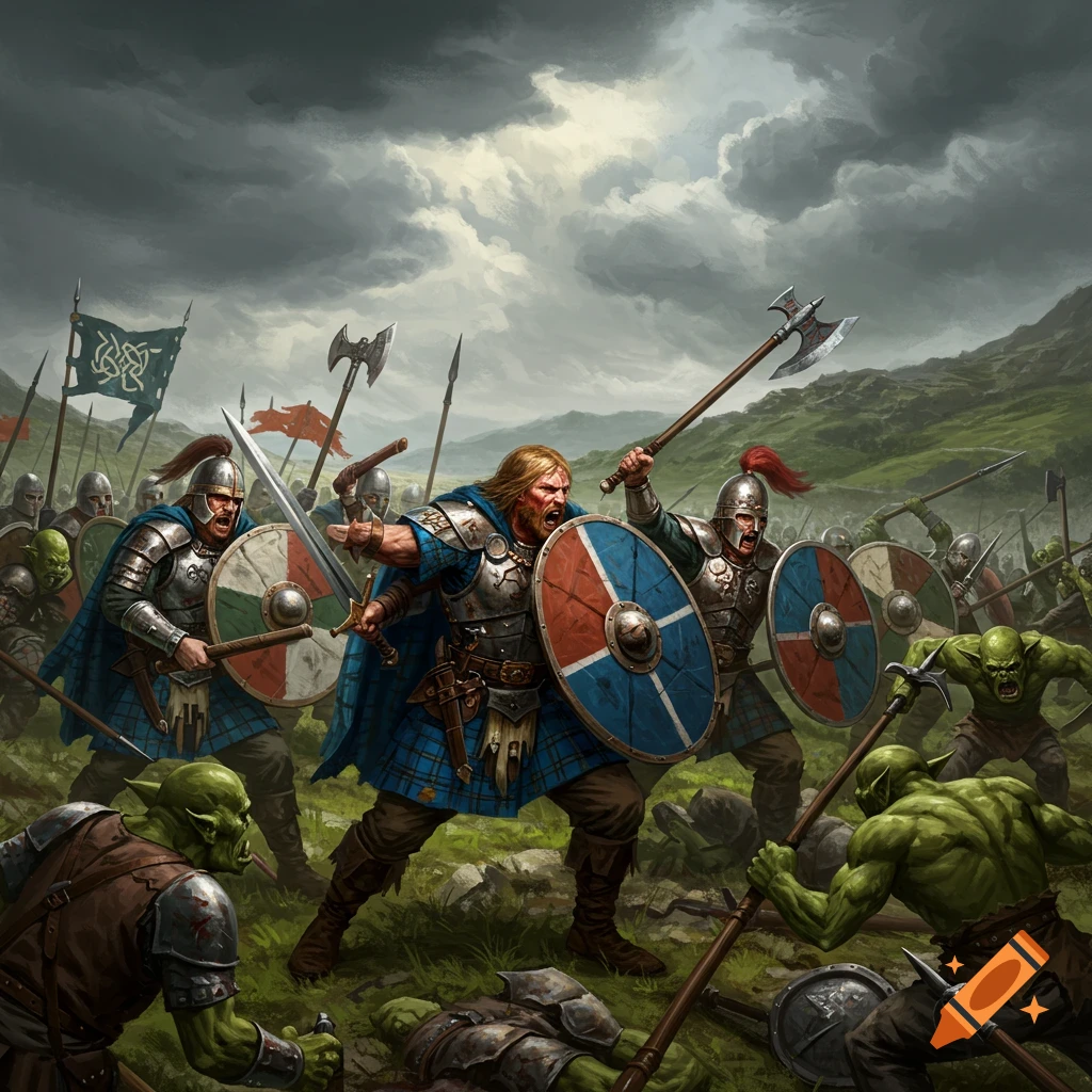 Battle images created on Craiyon