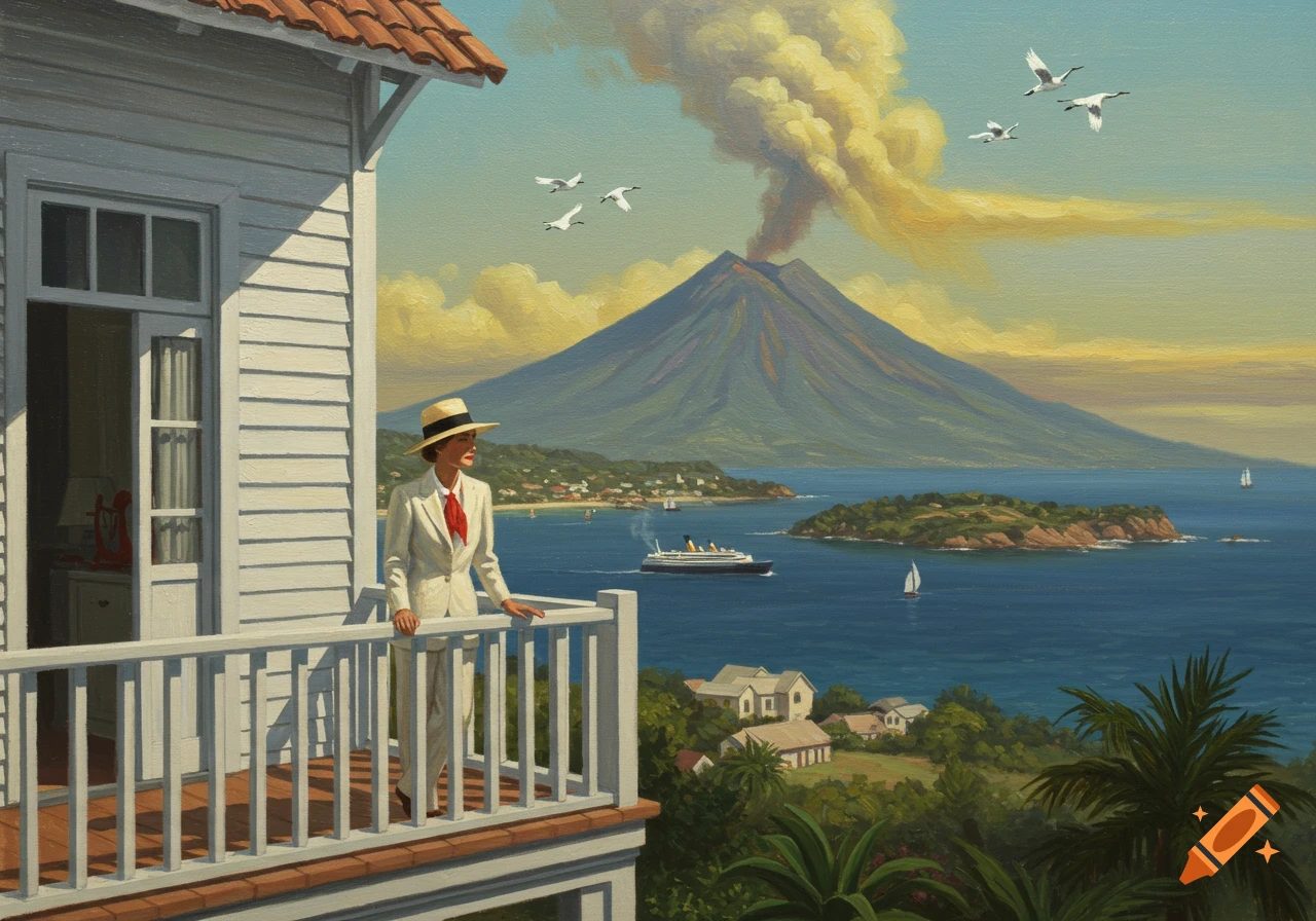 An oil painting in the style of Edward Hopper depicts a woman on a ...