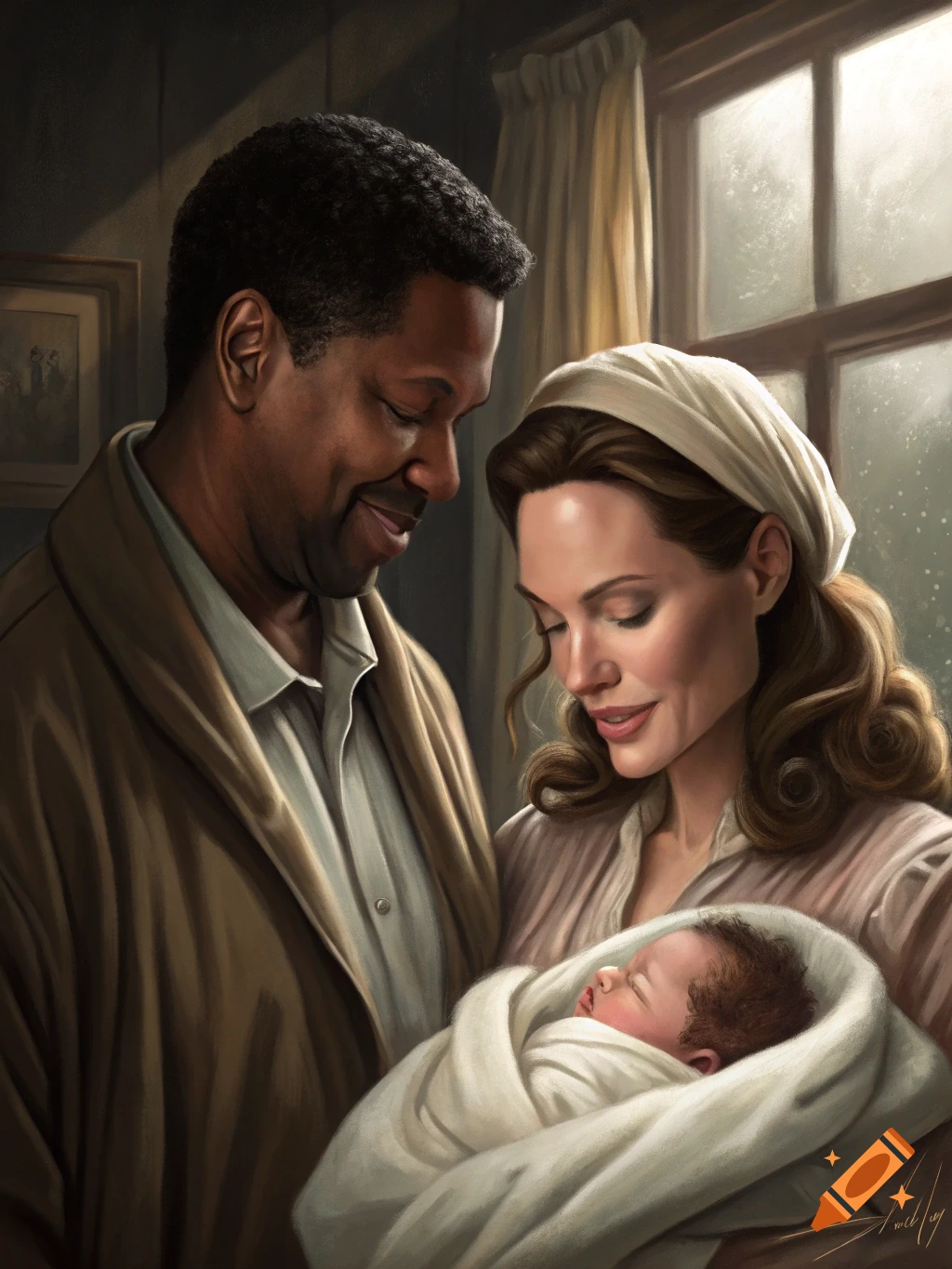 Family images created on Craiyon