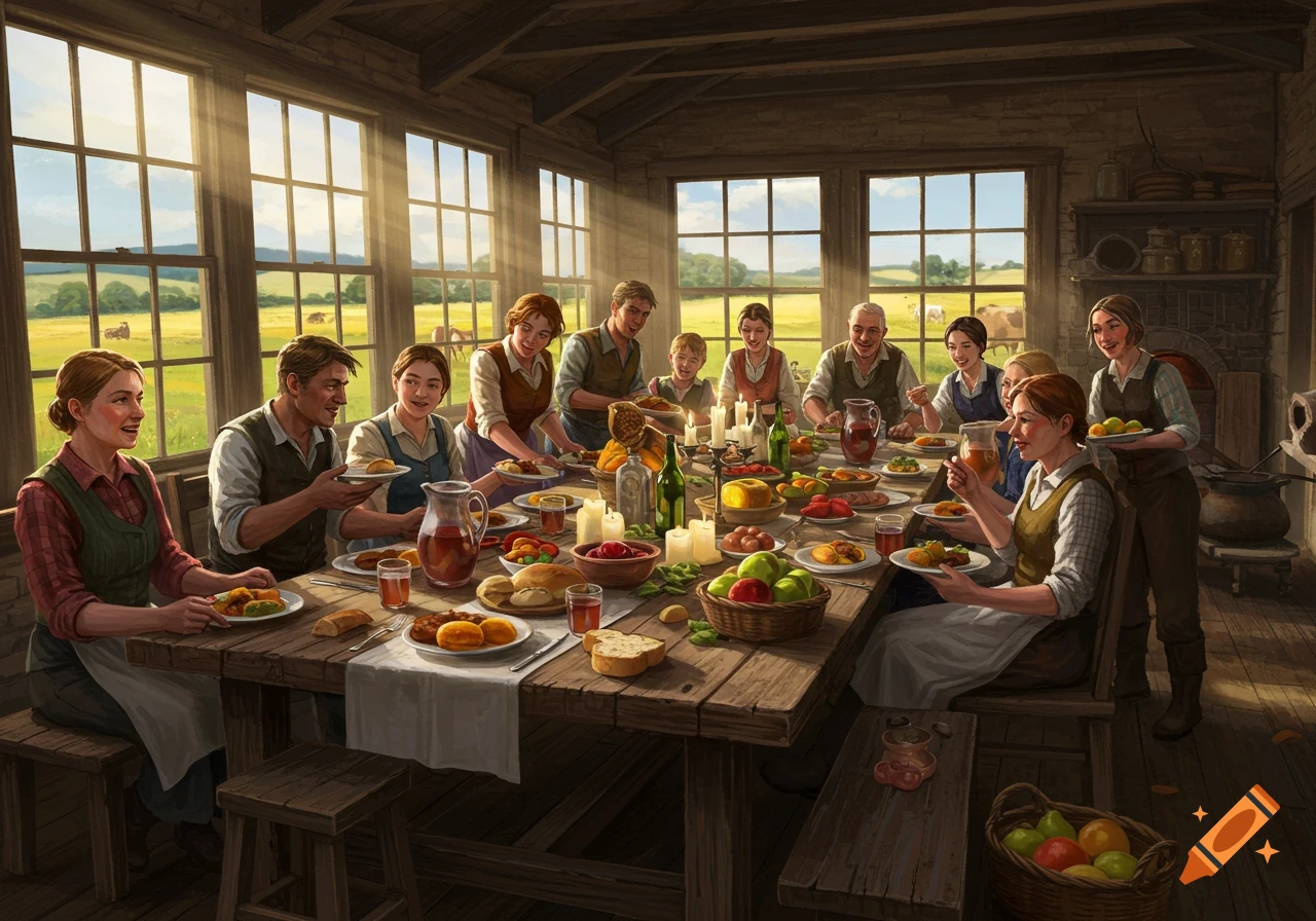 Rural images created on Craiyon