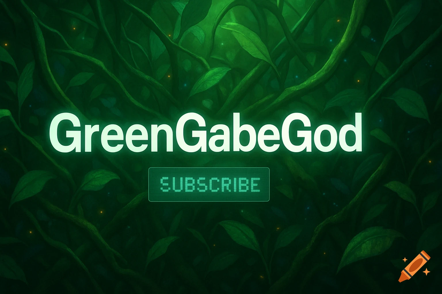 Red 'Subscribe' text over a faint YouTube play button logo with ...