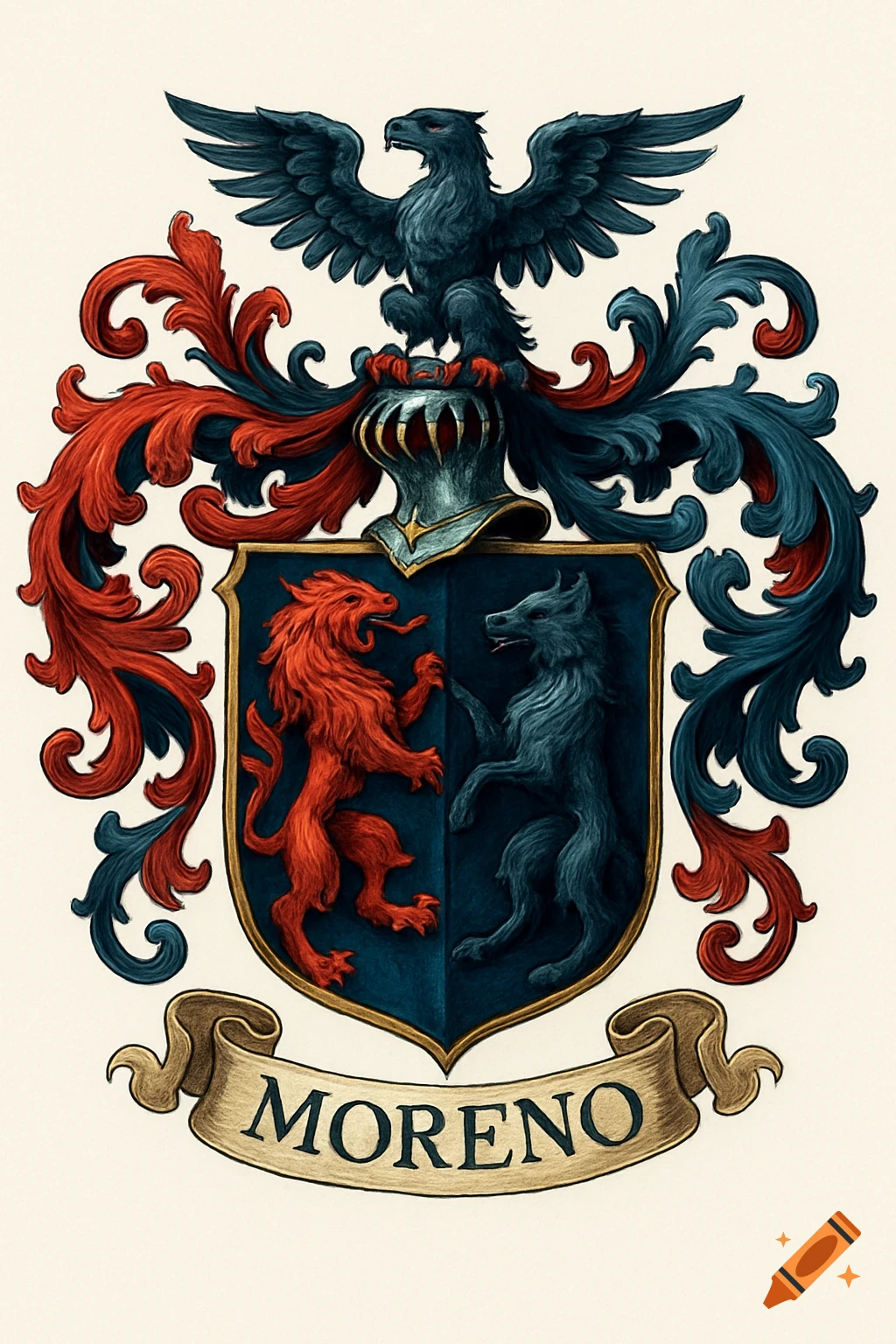 Escudo+mexicano+png created on Craiyon