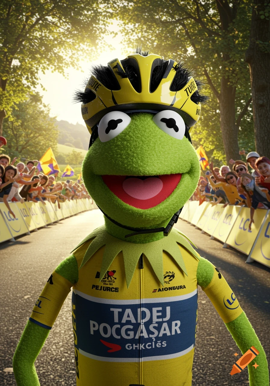 Unique cycling jersey design with yellow, green, and red colors on Craiyon