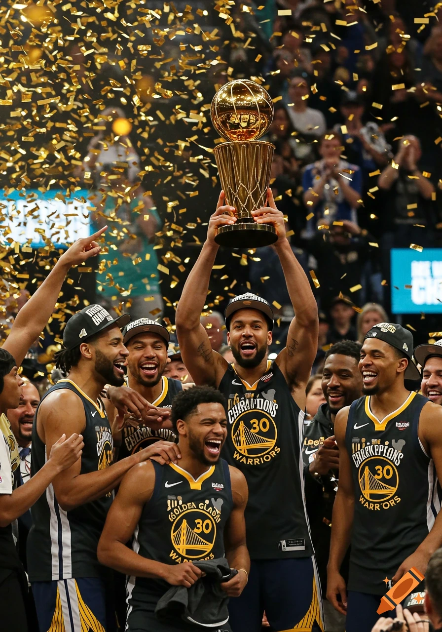 Two excited male basketball players in white and orange jerseys, number ...