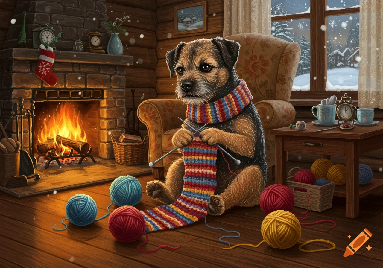 Knitting and Crocheting created on Craiyon