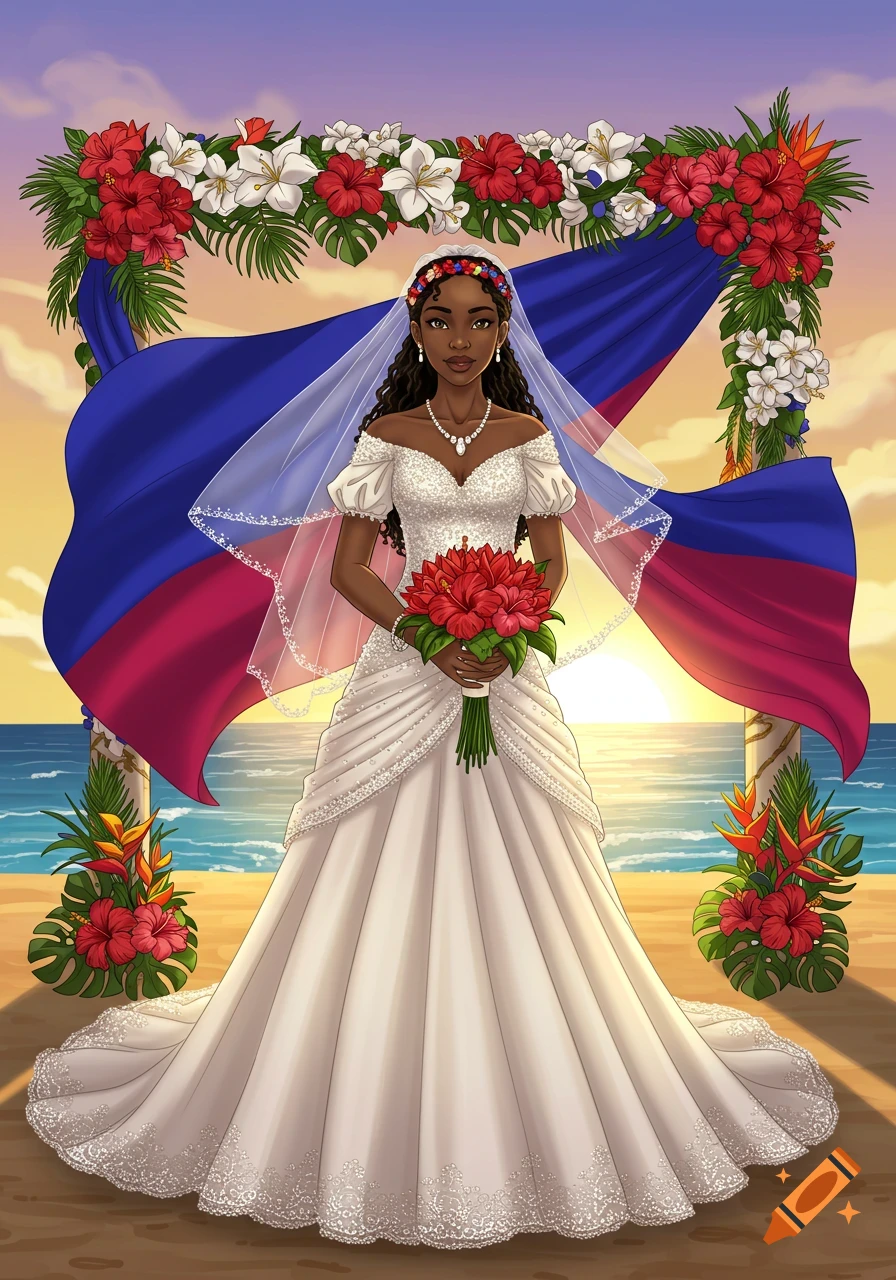 Caribbean+girl created on Craiyon