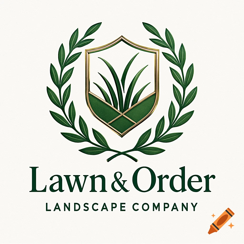 A stylized logo with a green tree growing behind a house roof, with the ...