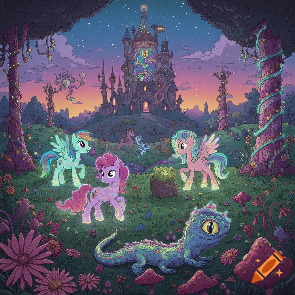 Mr. Mackey from South Park and Pinkie Pie from My Little Pony stand in ...