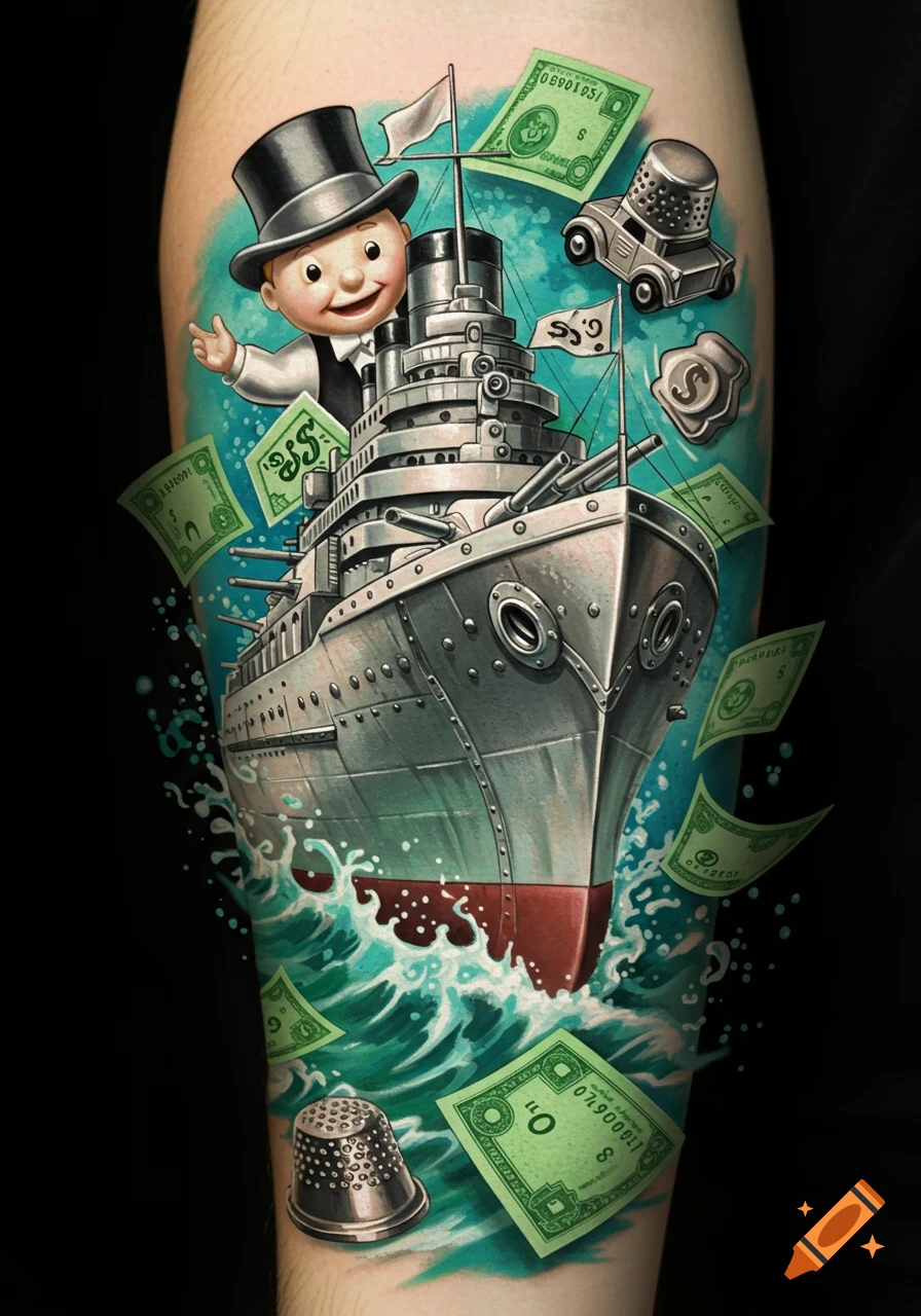 Monopoly Dog Tattoos