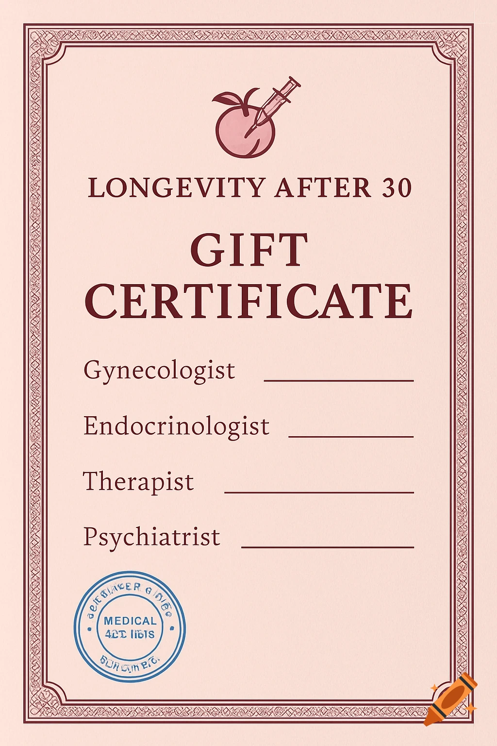 Certificate images créées sur Craiyon