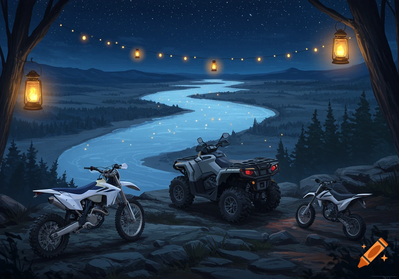 Night Landscape imagens criadas no Craiyon