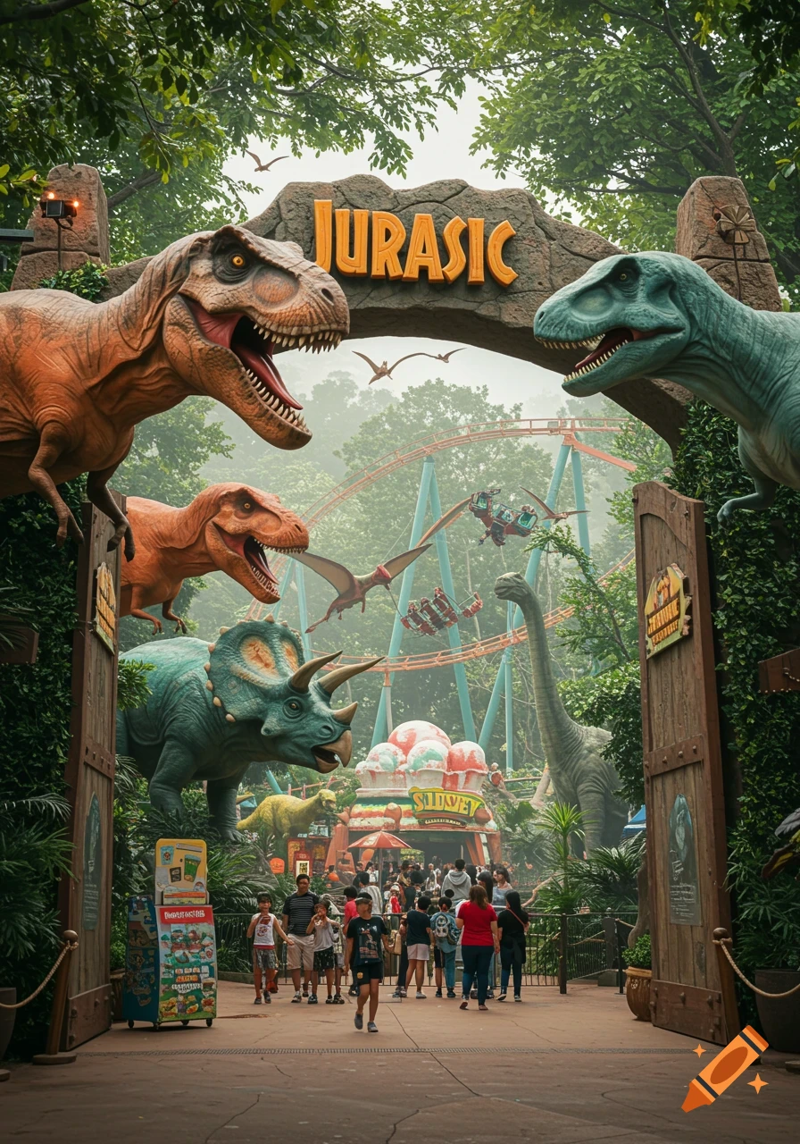 Theme Park Ride created on Craiyon