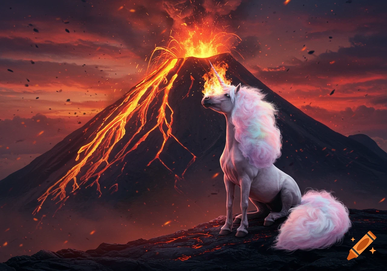 Volcanoes images created on Craiyon