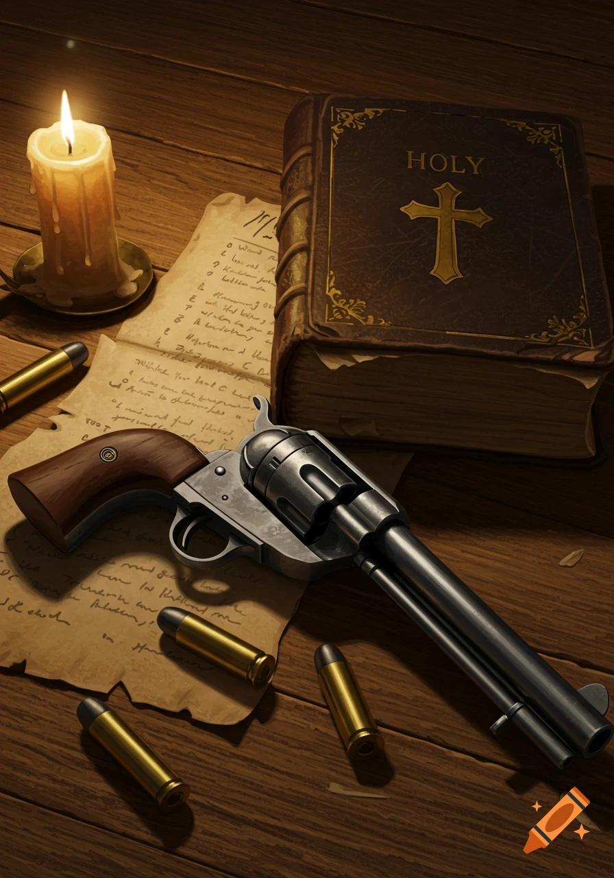 A frame made of gold and silver bullets and empty shell casings ...