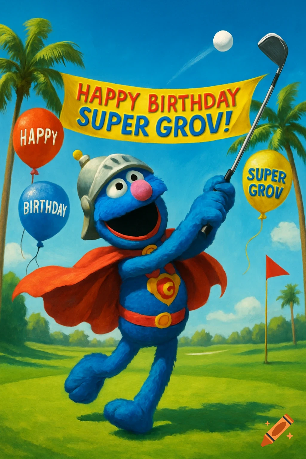 Gritty in a Masters of the Universe costume holds a sword, a speech ...