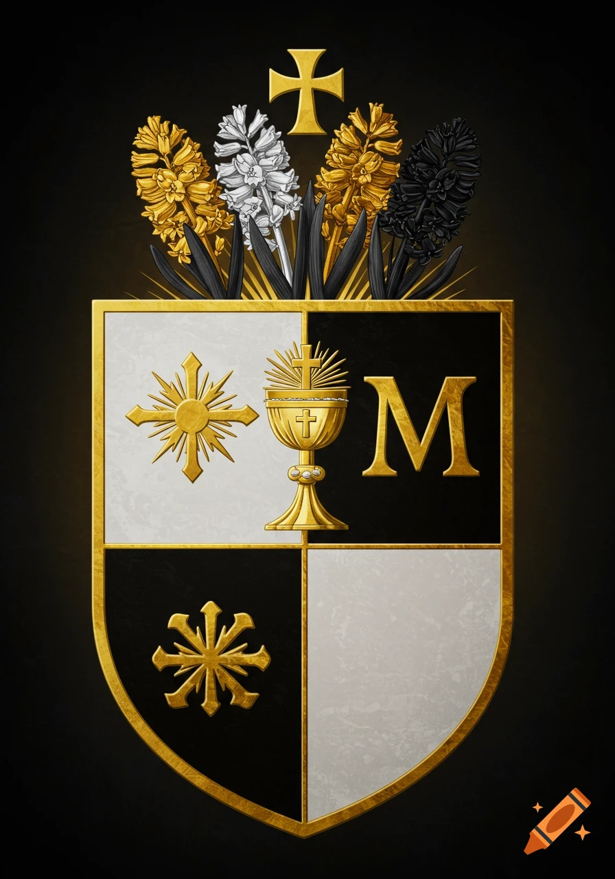 A Black and Yellow Shield Shaped Football Club Badge With a Lion and ...