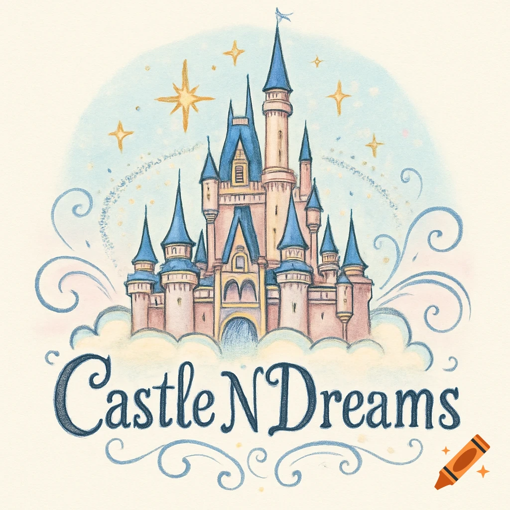 Illustration logo for 'Little Land of Fun' theme park, featuring a ...