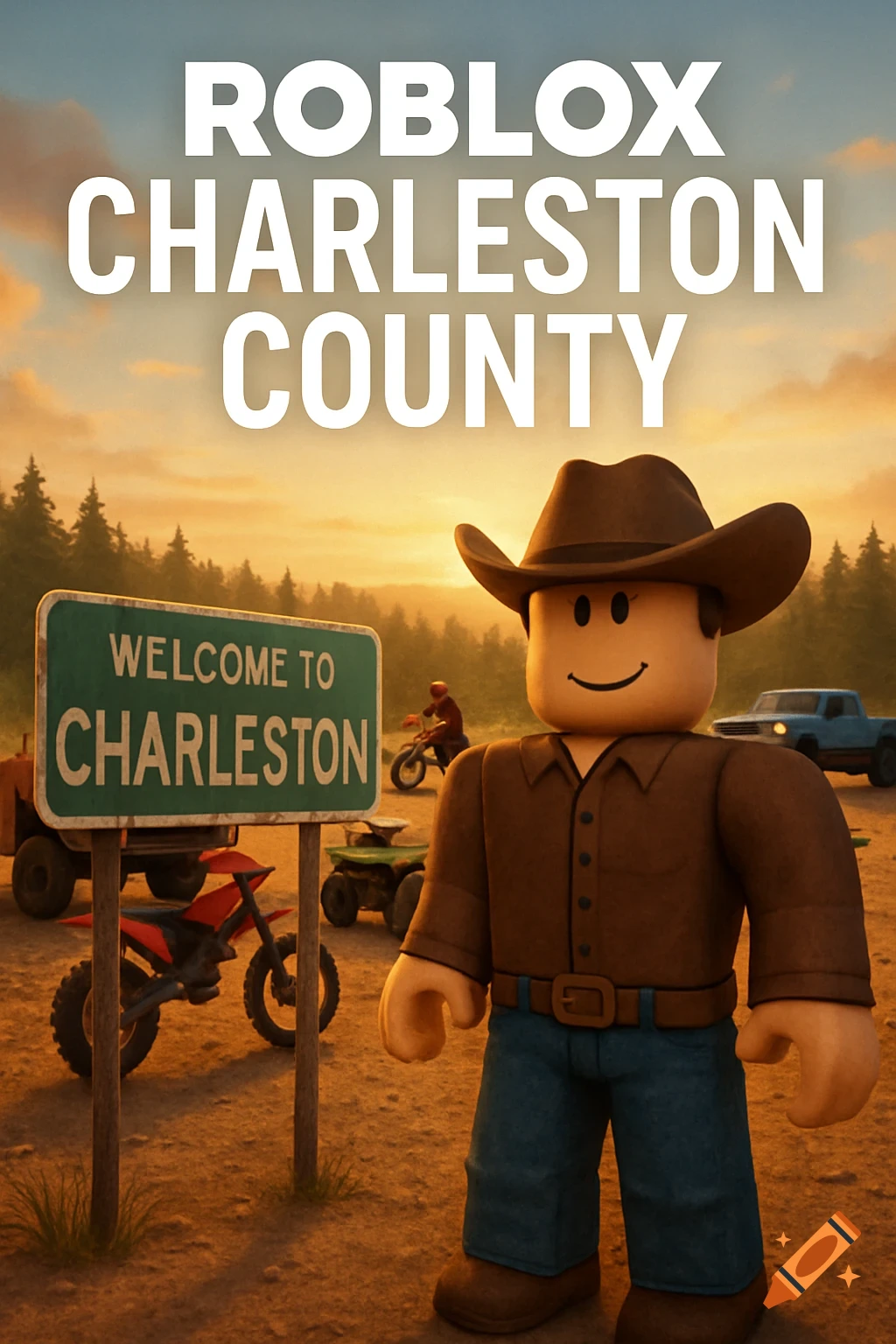 Roblox created on Craiyon