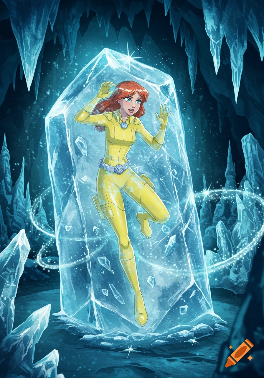 A Winx Club style fairy with long blonde hair, blue eyes, and a sparkly ...