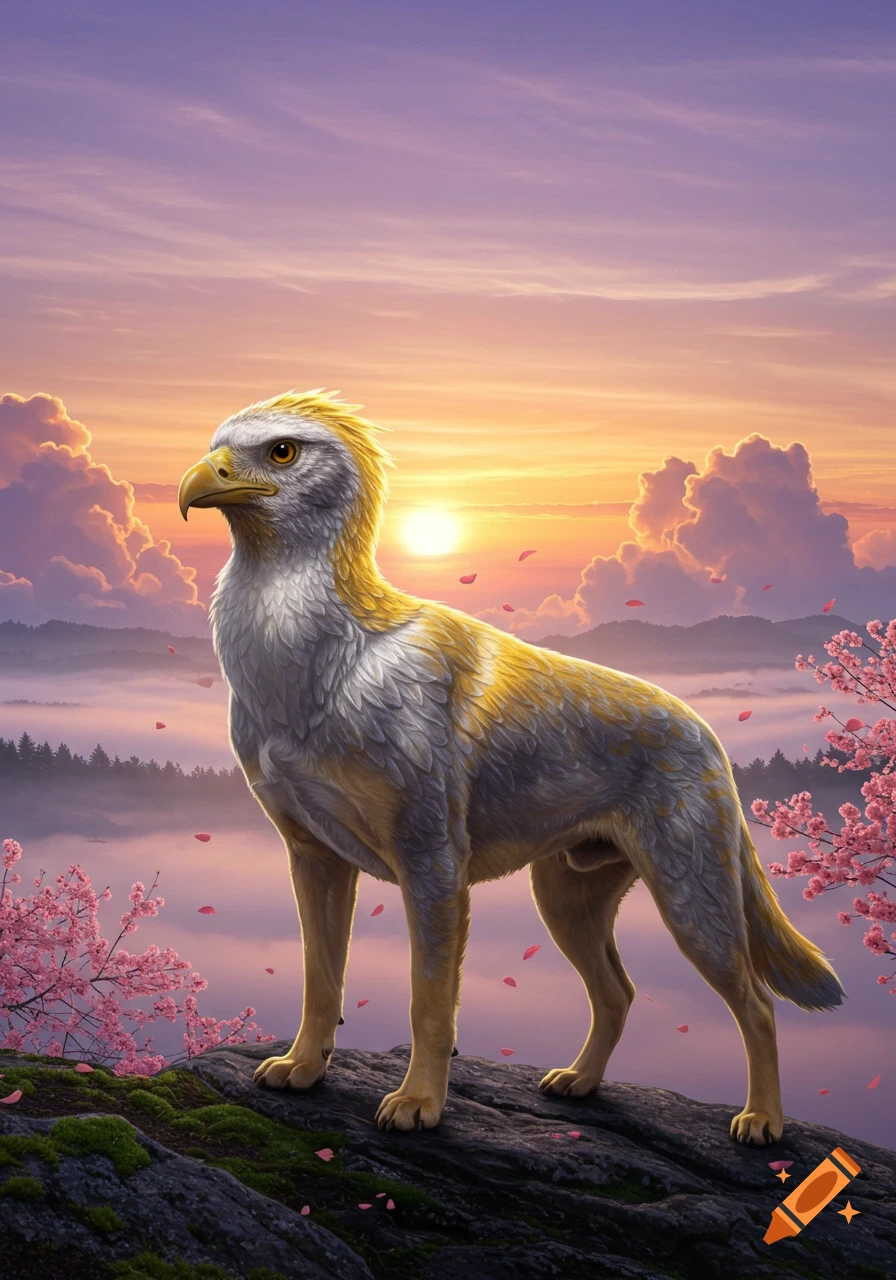 A fantasy creature, a hybrid of a blobfish, lion, sloth, and horse ...