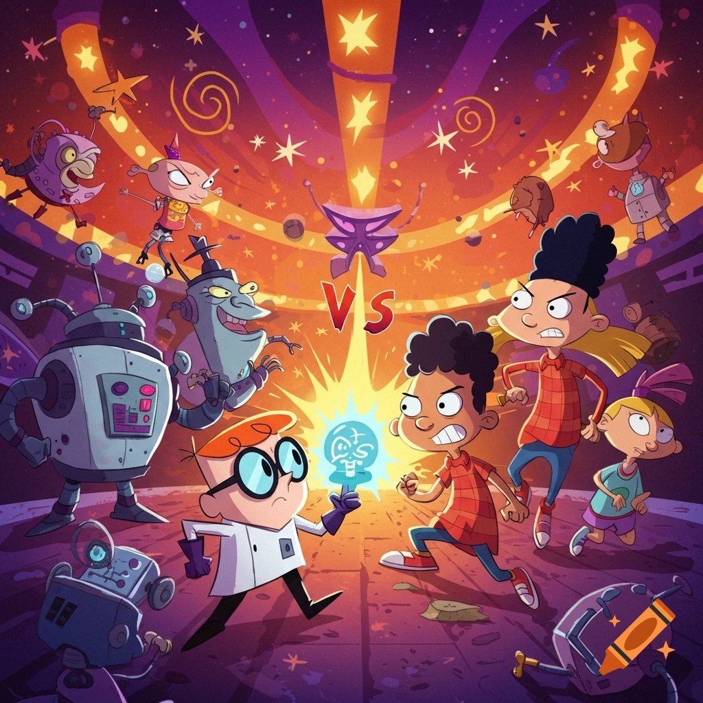 Cartoon characters from Dexter's Laboratory and Hey Arnold! face off in ...