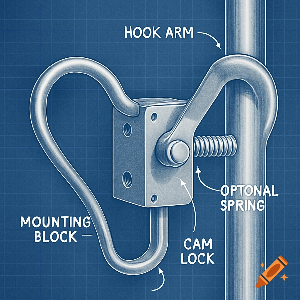 Black and white technical drawing of a forklift carrying a large cable ...