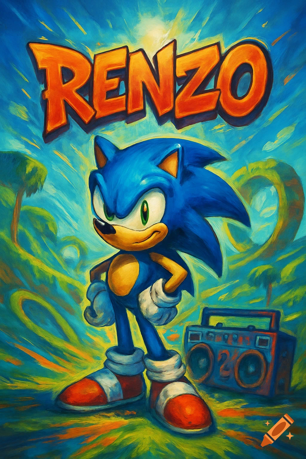 Sonic+newspaper+logo created on Craiyon