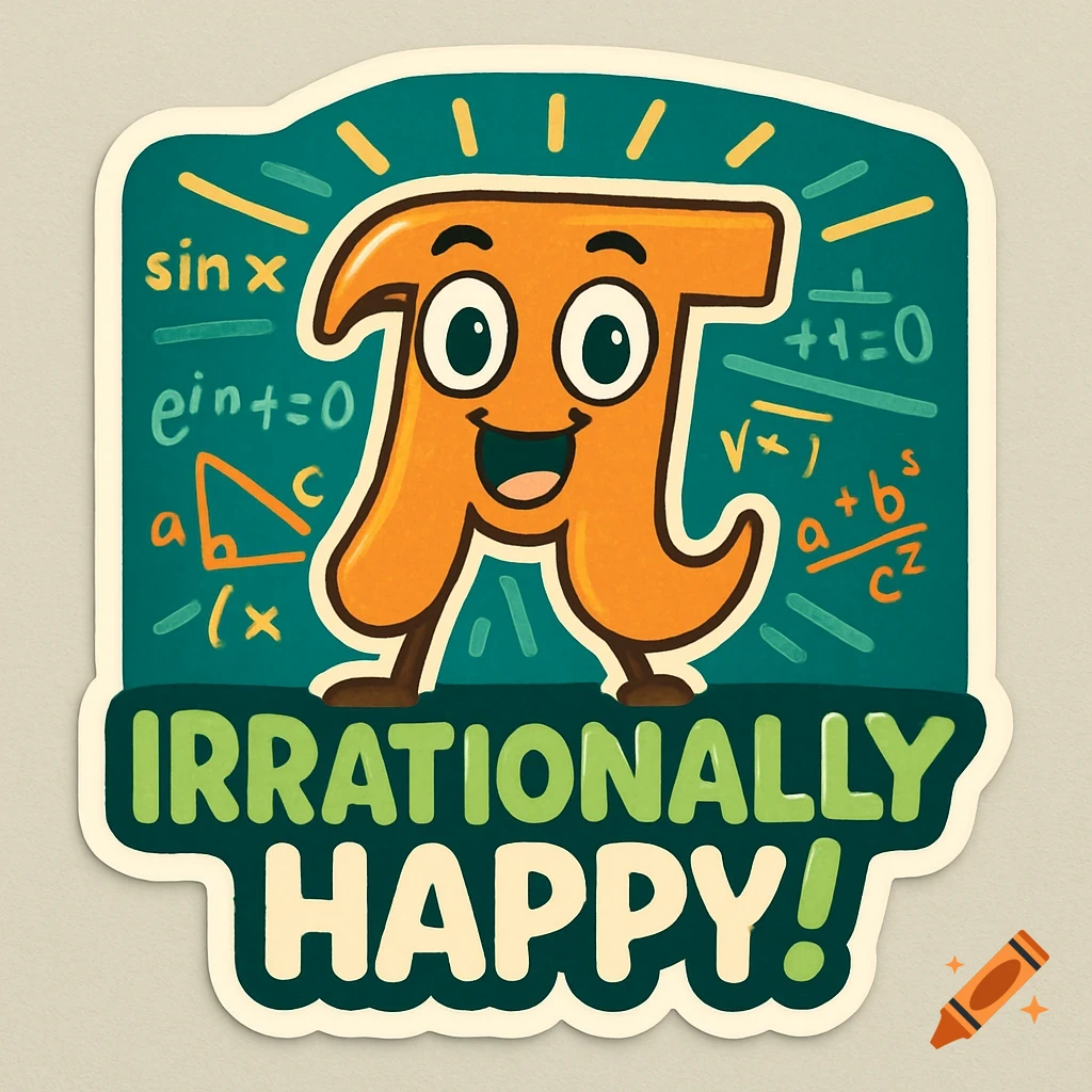 A colorful, hand-drawn illustration for a math book cover featuring the ...