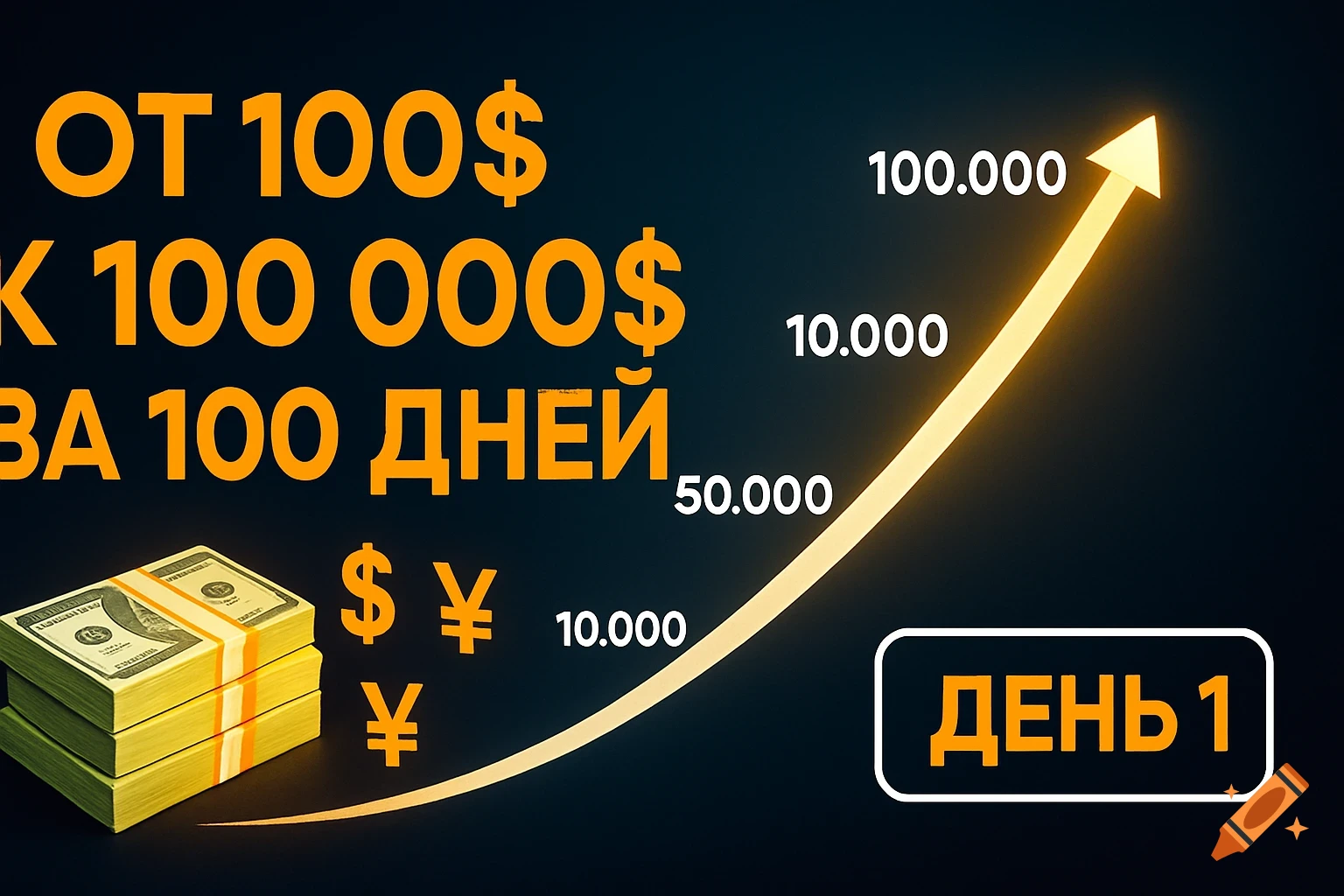 Large 3D Russian text "Связка по АВИТО" on a pile of money, with a ...